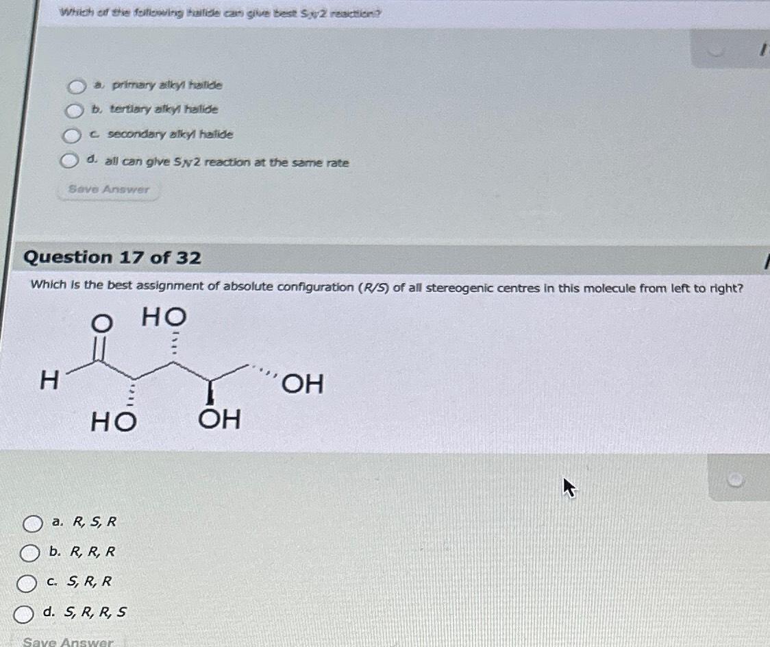 Solved Answer both!! Which off the following hailide can | Chegg.com