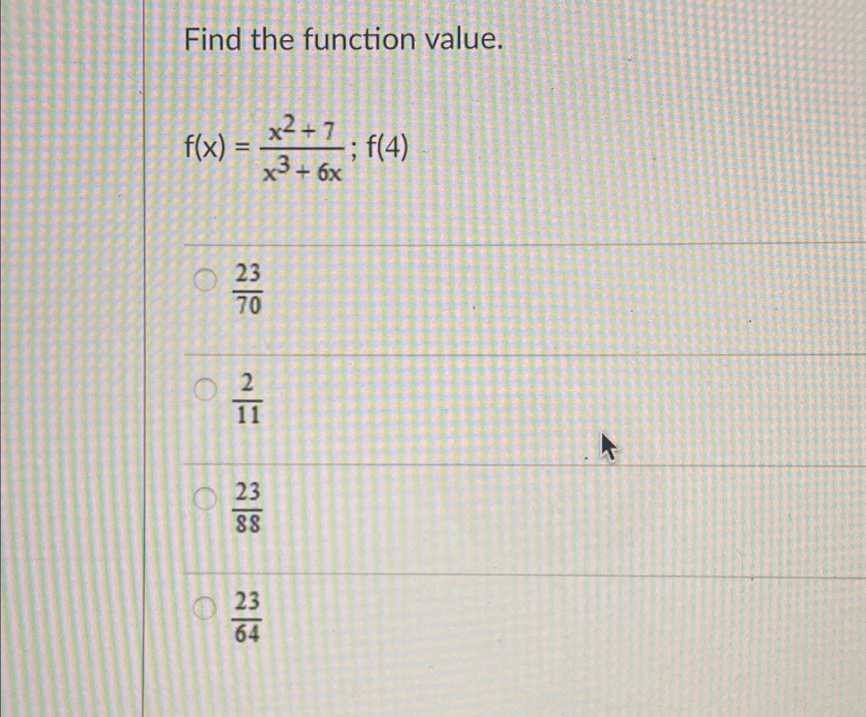 Solved Find the function | Chegg.com