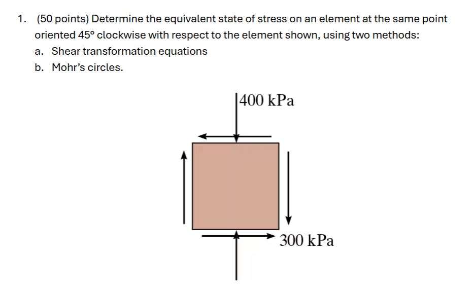 Solved 1. (50 ﻿points) ﻿Determine the equivalent state of | Chegg.com