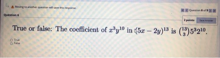 Solved Question 9 2 points True or false: The probability | Chegg.com