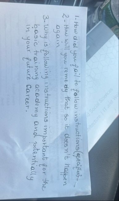 Solved 1- ﻿How did you fail to follow instructions | Chegg.com