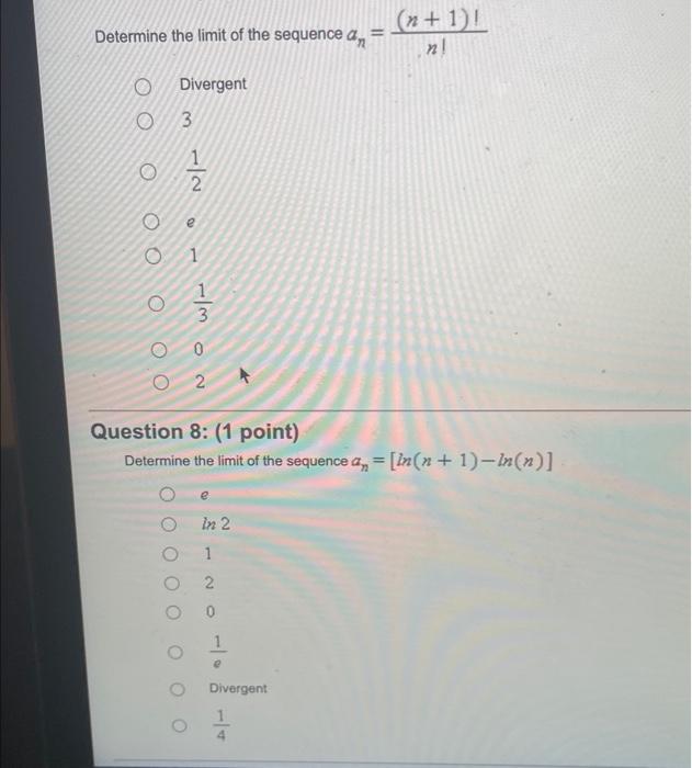 Solved Determine the limit of the sequence an=nsinn 5 | Chegg.com