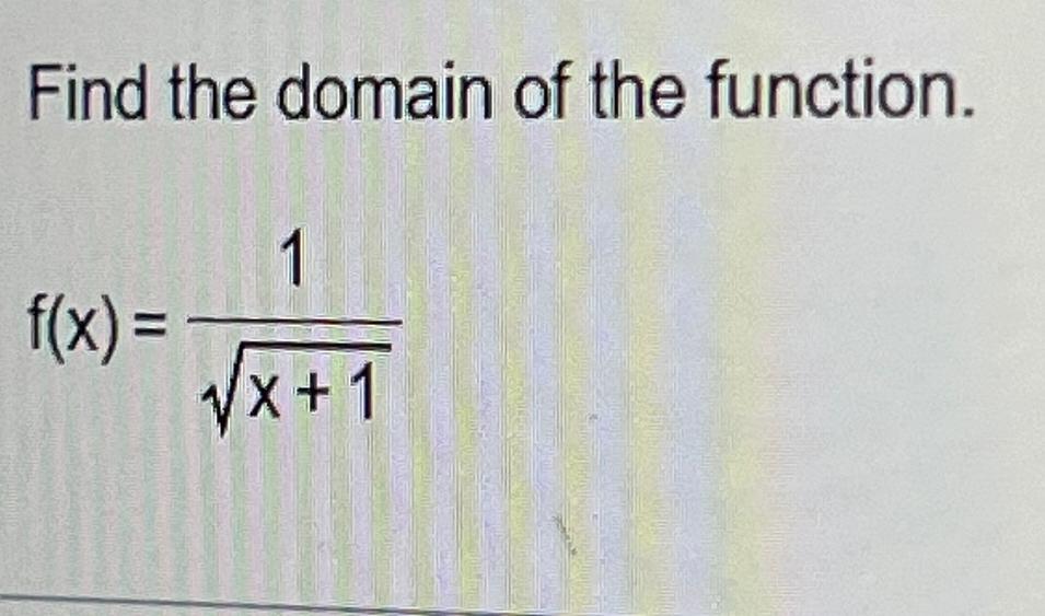 Solved Find the domain of the function.f(x)=1x+12 | Chegg.com