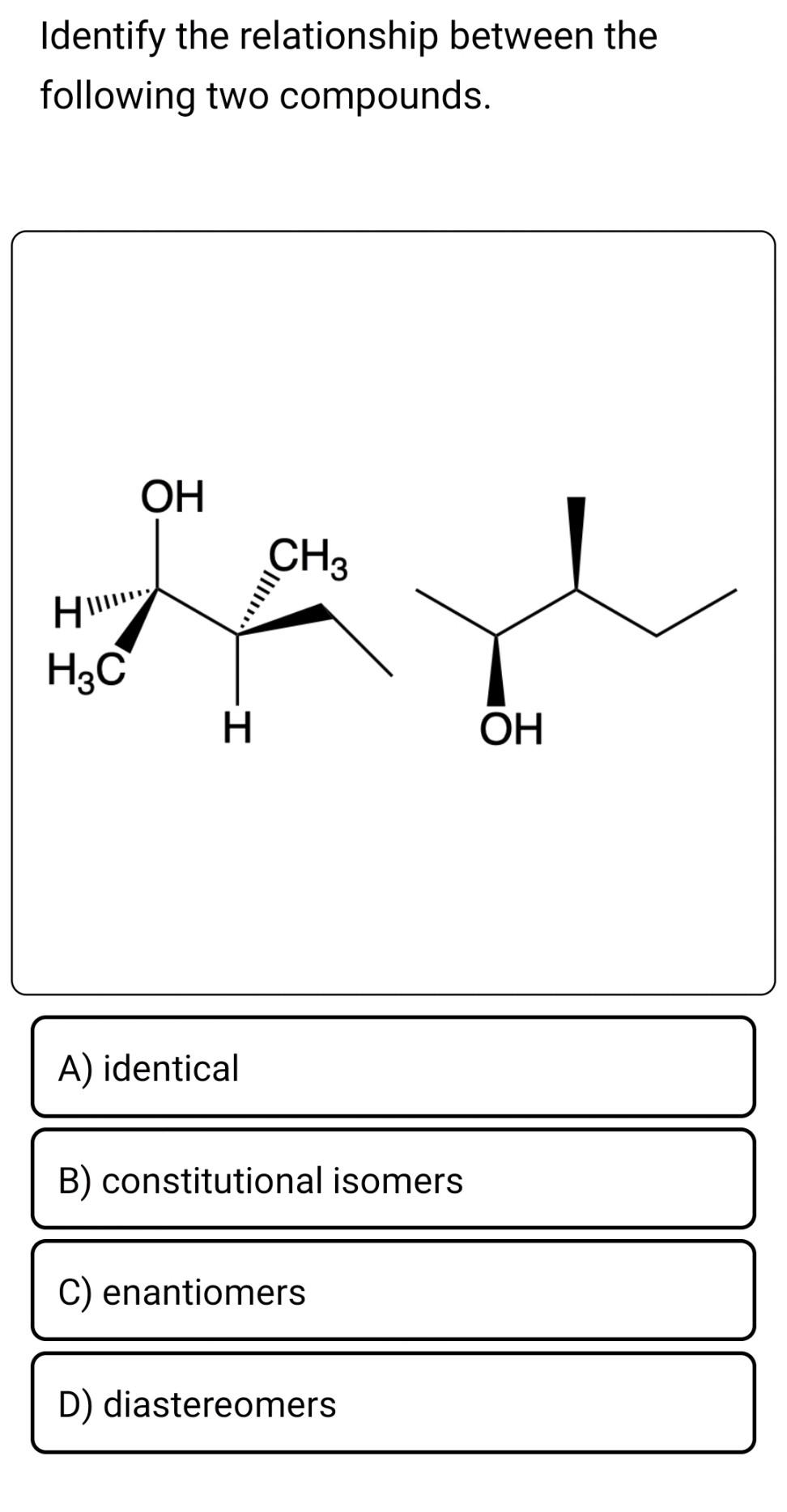 Solved Identify the relationship between the following two | Chegg.com