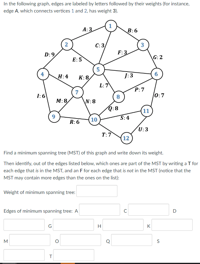 In the following graph, edges are labeled by letters | Chegg.com