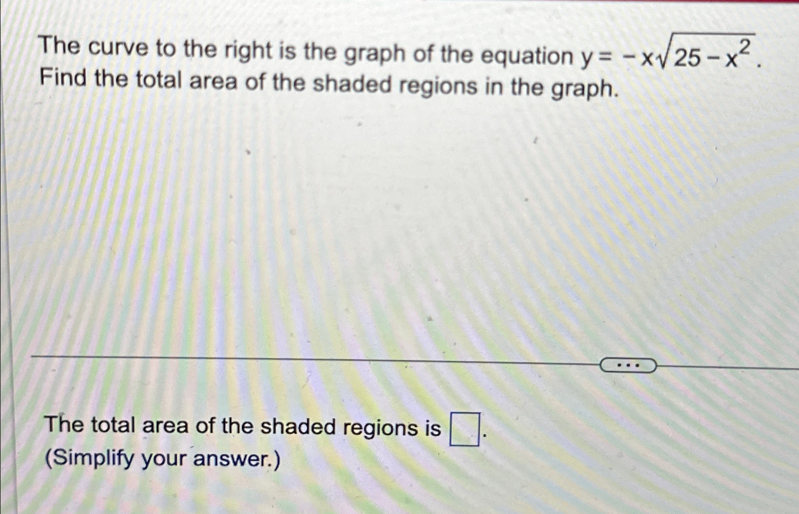 Solved The curve to the right is the graph of the equation | Chegg.com