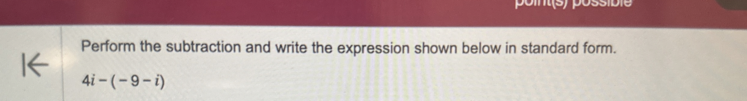 Solved Perform the subtraction and write the expression | Chegg.com