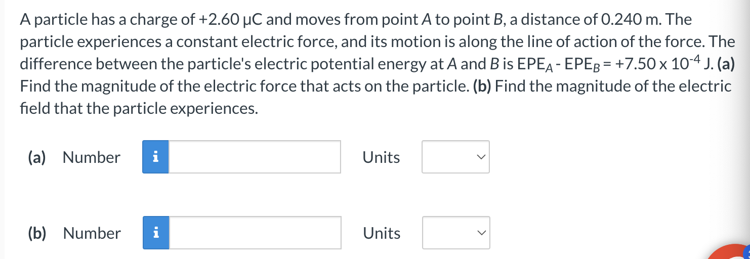 Solved A particle has a charge of +2.60μC ﻿and moves from | Chegg.com