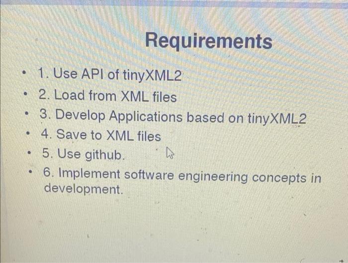 Solved i need a c++ tinyxml code that will open , run , be | Chegg.com