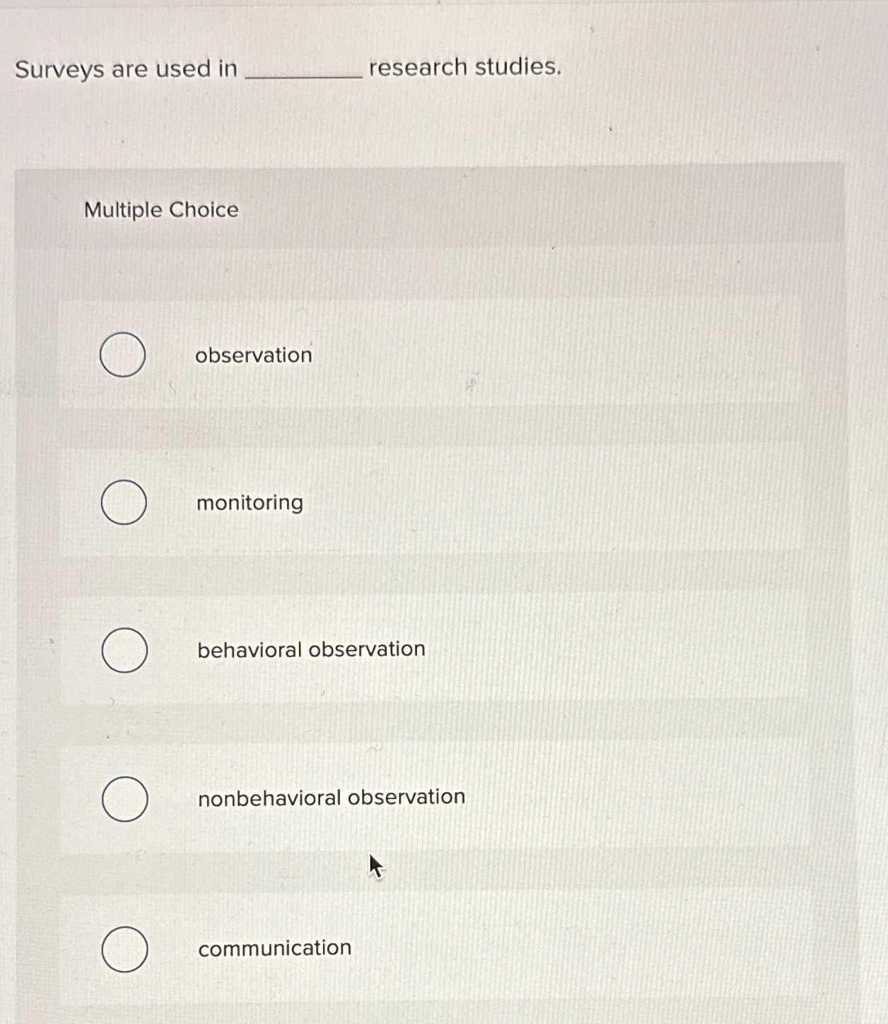 Solved Surveys are used in research studies.Multiple | Chegg.com