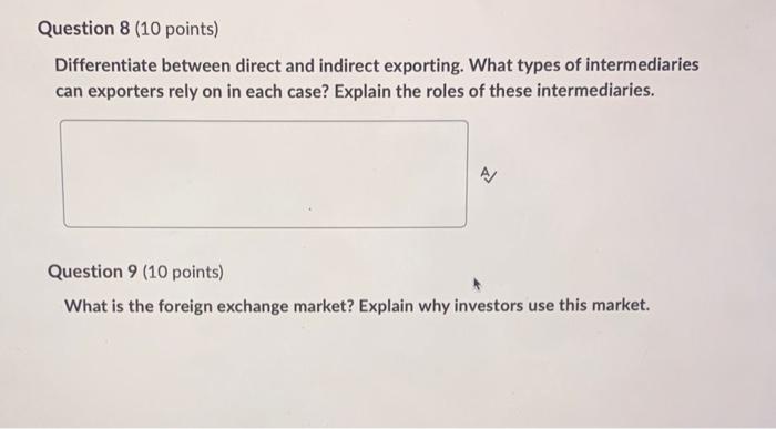 Solved Differentiate between direct and indirect exporting. | Chegg.com