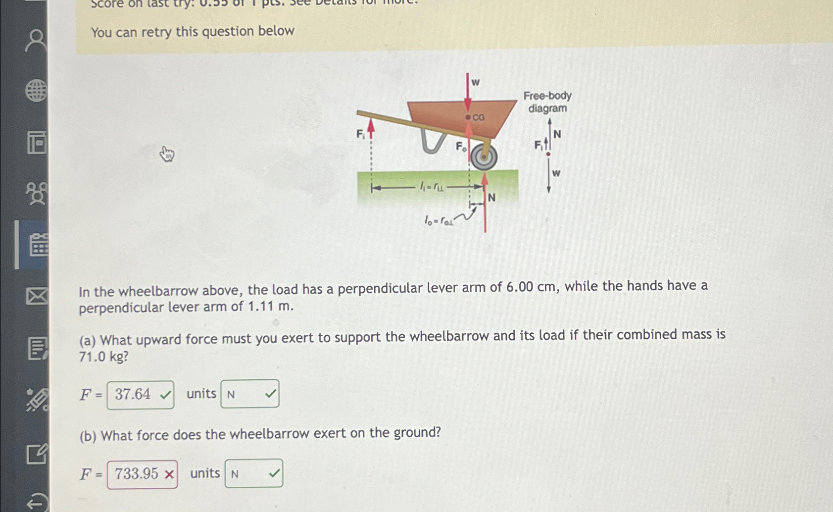 You can retry this question belowIn the wheelbarrow | Chegg.com