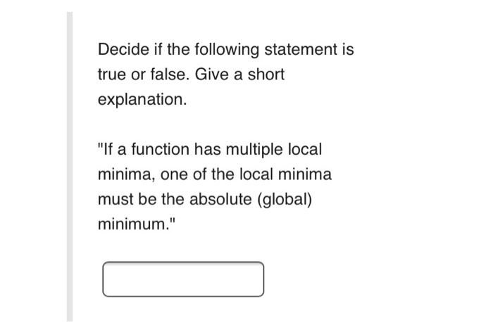 Solved Decide if the following statement is explanation. "If | Chegg.com