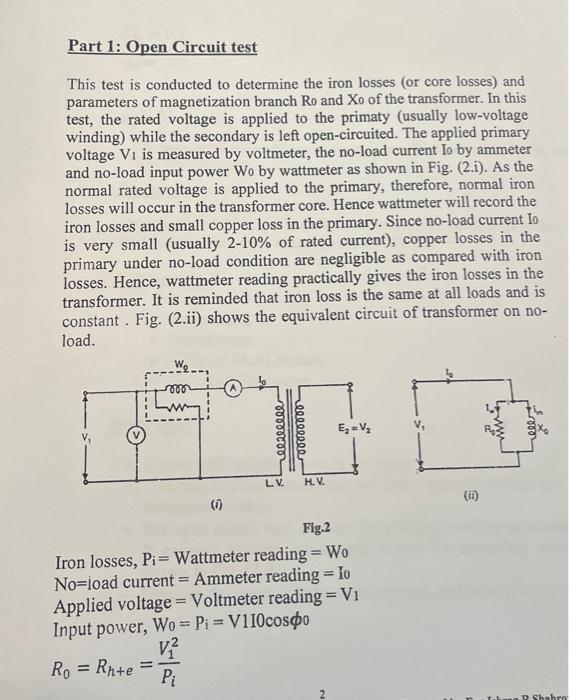 Solved Results and calculations From the results of open & | Chegg.com
