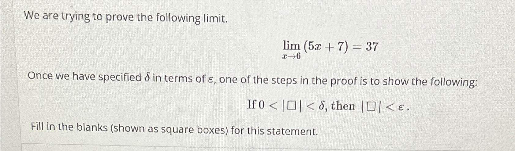 Solved We are trying to prove the following | Chegg.com