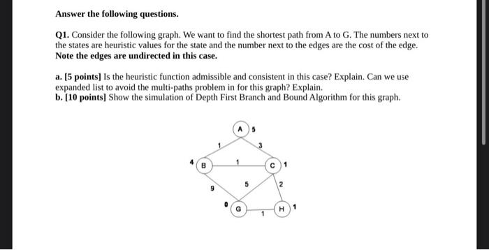 Solved Answer The Following Questions Q1 Consider The 