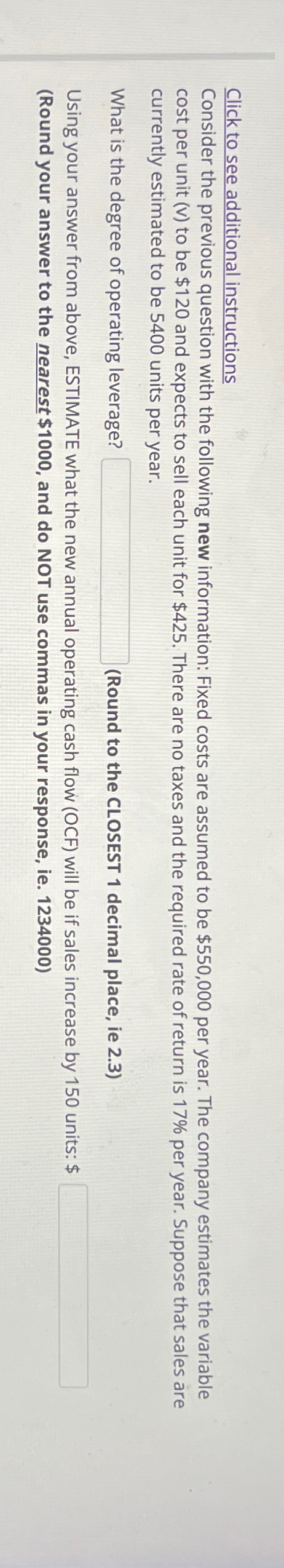 Click to see additional instructionsConsider the | Chegg.com