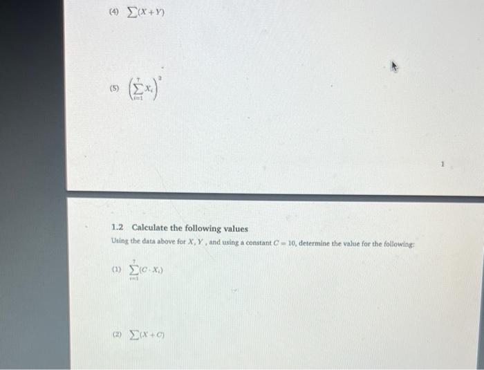 Solved Given the following data, determine the numerical | Chegg.com