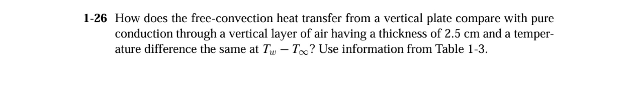 1-26 ﻿How does the free-convection heat transfer from | Chegg.com