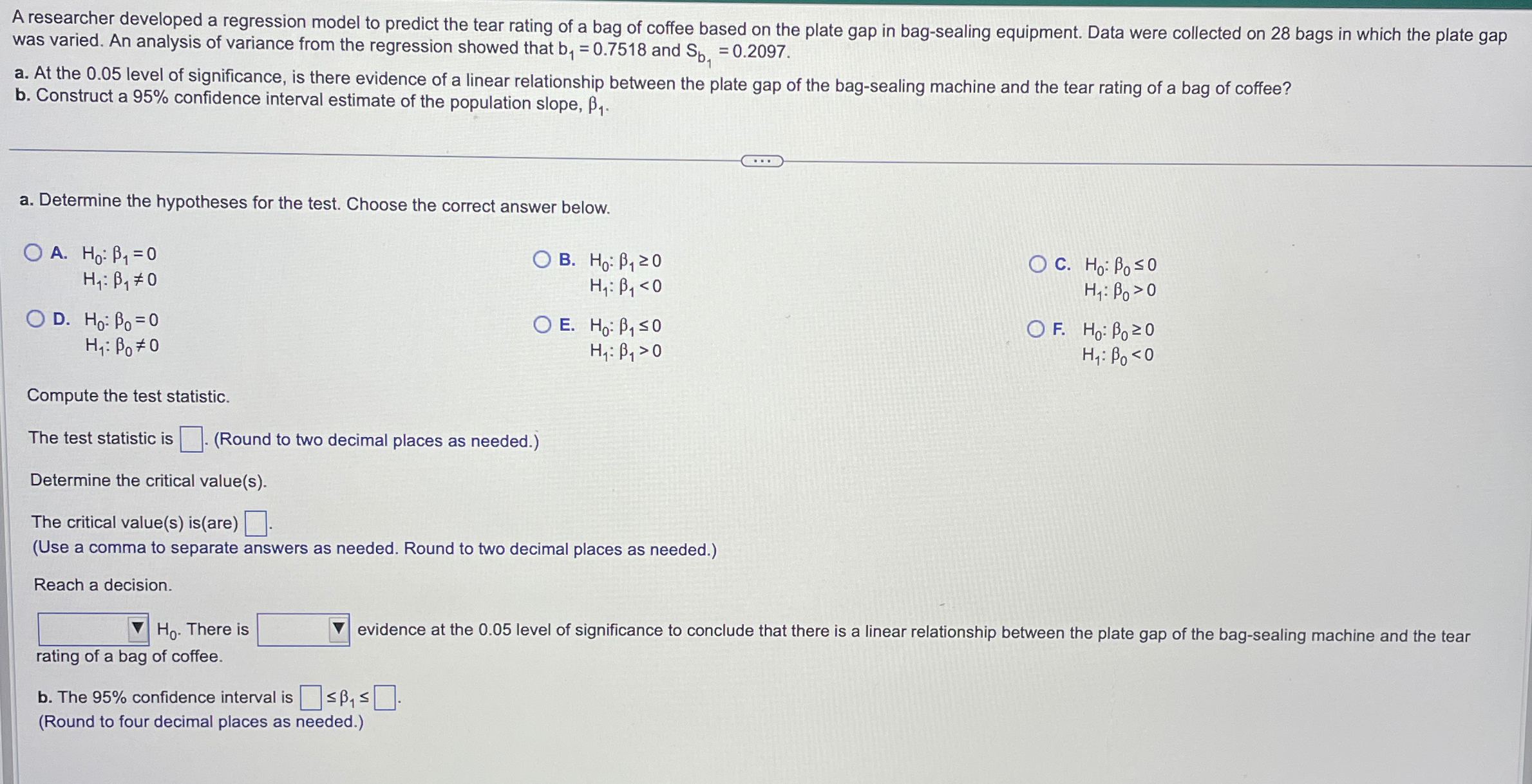 Solved A researcher developed a regression model to predict | Chegg.com
