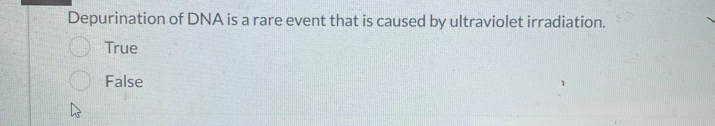 Solved Depurination of DNA is a rare event that is caused by | Chegg.com