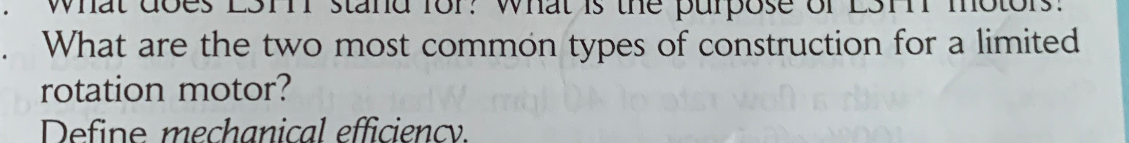 Solved What are the two most common types of construction | Chegg.com