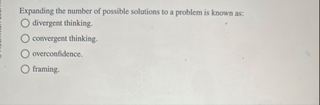 Solved Expanding the number of possible solutions to a | Chegg.com