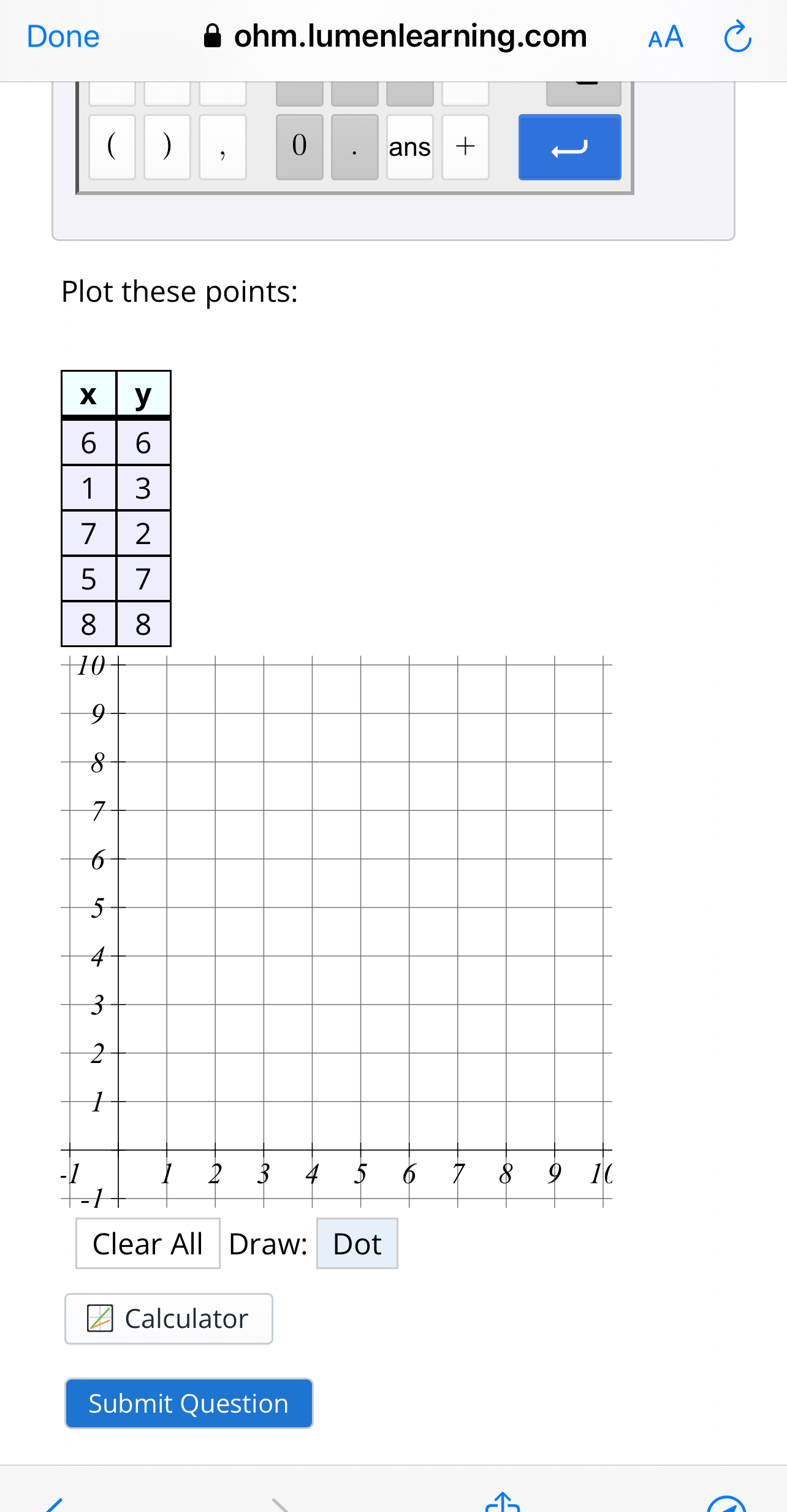 Solved Done ohm.lumenlearning.comAACPlot these | Chegg.com