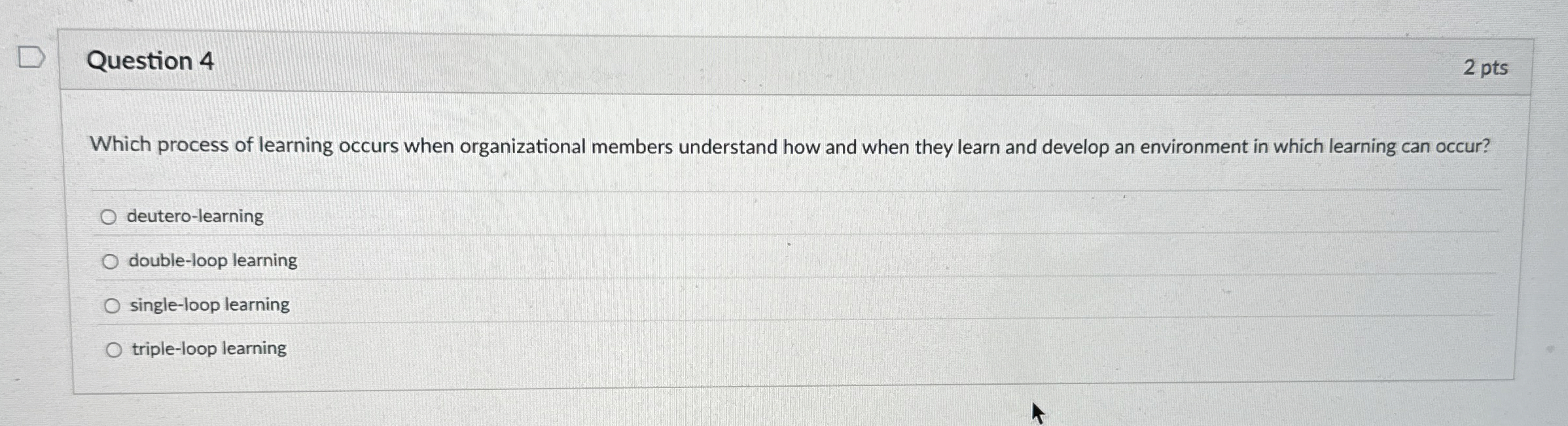 Solved Question 42 ﻿ptsWhich process of learning occurs when | Chegg.com
