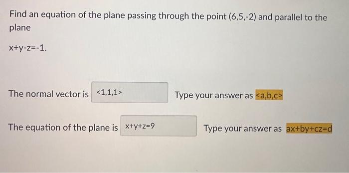 Solved How do you find the normal vector and equation of a | Chegg.com