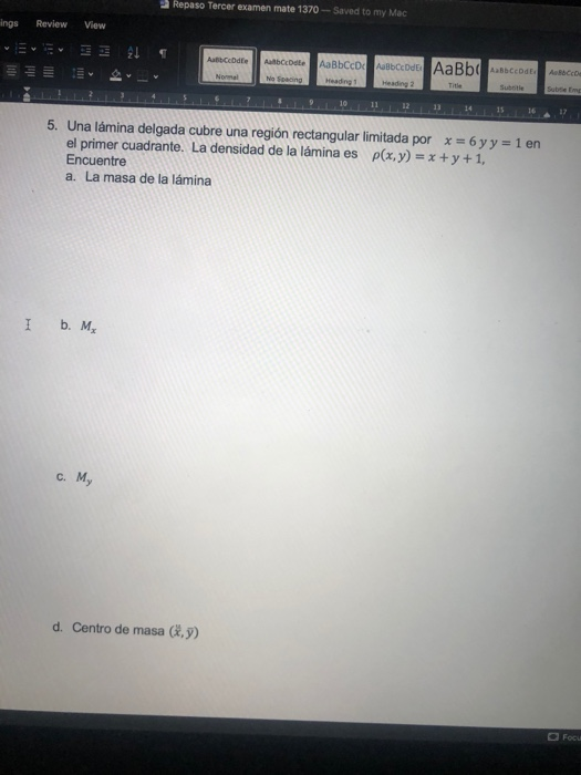 Solved Repaso Tercer examen mate 1370 - Saved to my MC s | Chegg.com Solved Repaso Tercer examen mate 1370 - Saved to my MC s | Chegg.com