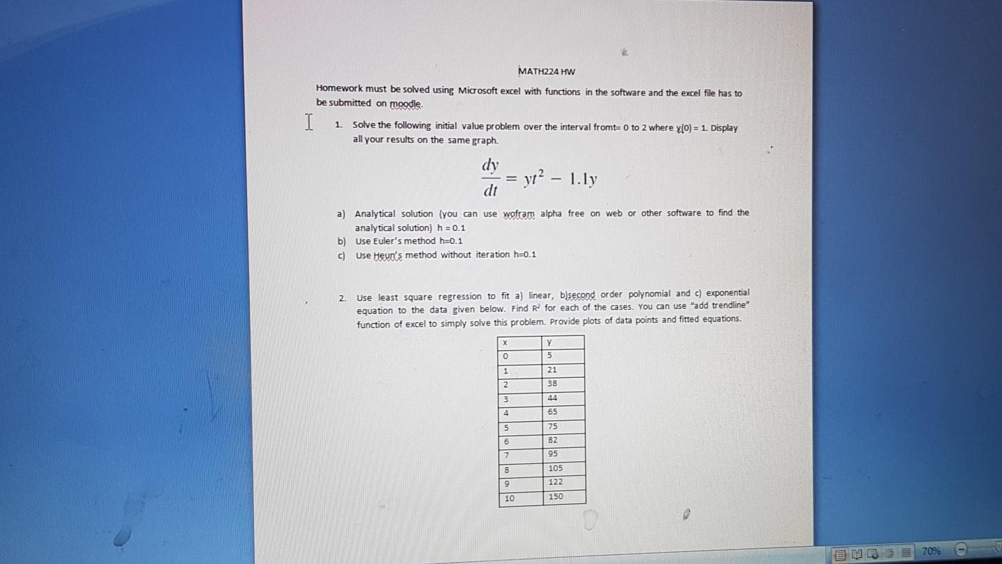 Solved please use Excel and please give a detailed step by | Chegg.com