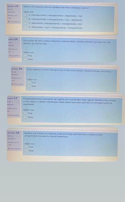 Solved 15 Which of the following cheations des hydration | Chegg.com