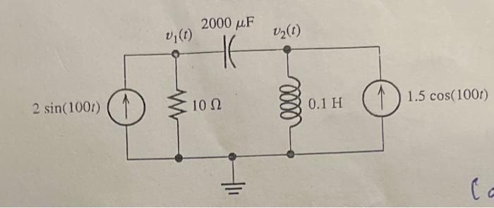 Solved Steady-State AC Node-Voltage Analysis Use the | Chegg.com