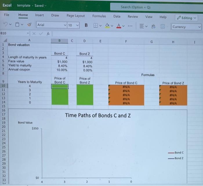 Solved Excel Online Structured Activity: Bond valuation An | Chegg.com