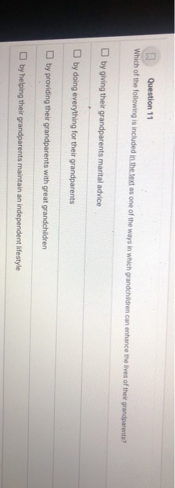 Solved Question 11 Which of the following is included in the | Chegg.com