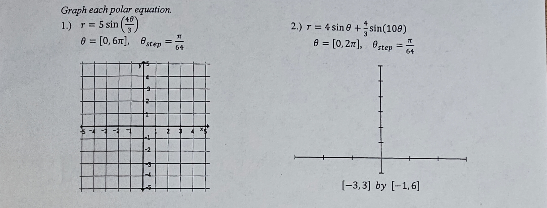 Solved Graph each polar | Chegg.com