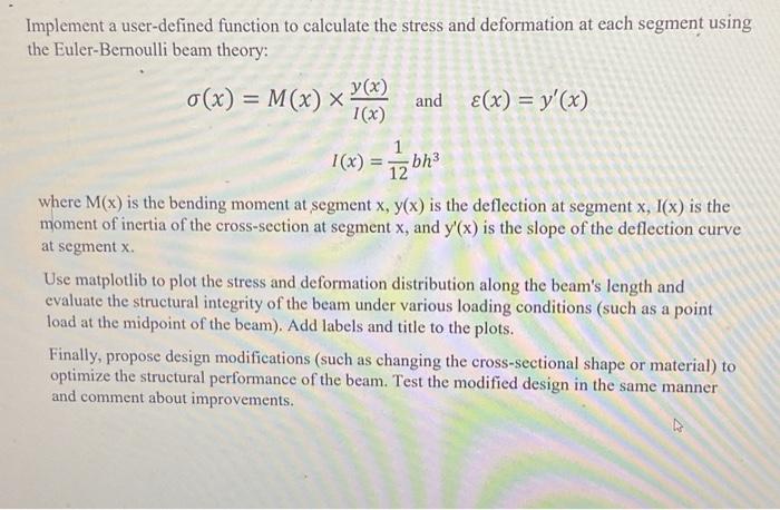 Solved Write a Python program to calculate the stress and | Chegg.com