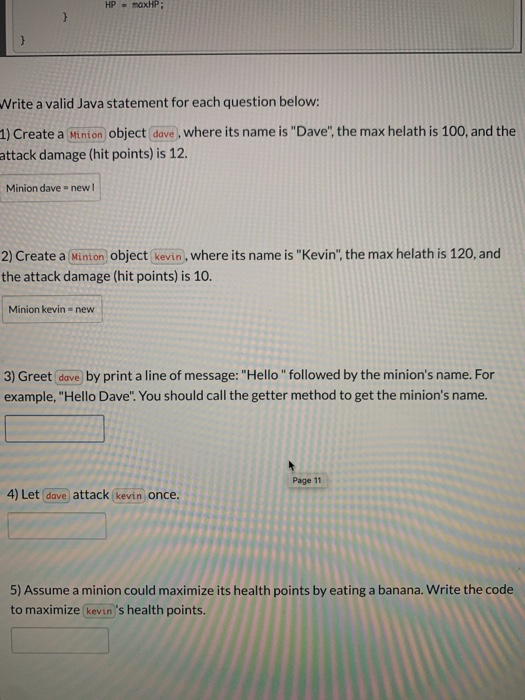 Solved Consider the following Java class. public class | Chegg.com