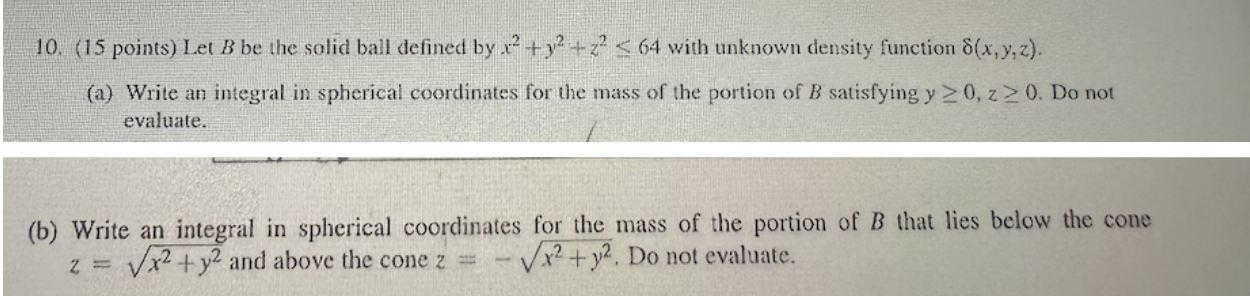 Solved (15 ﻿points) ﻿Let R ﻿be the region in the third | Chegg.com
