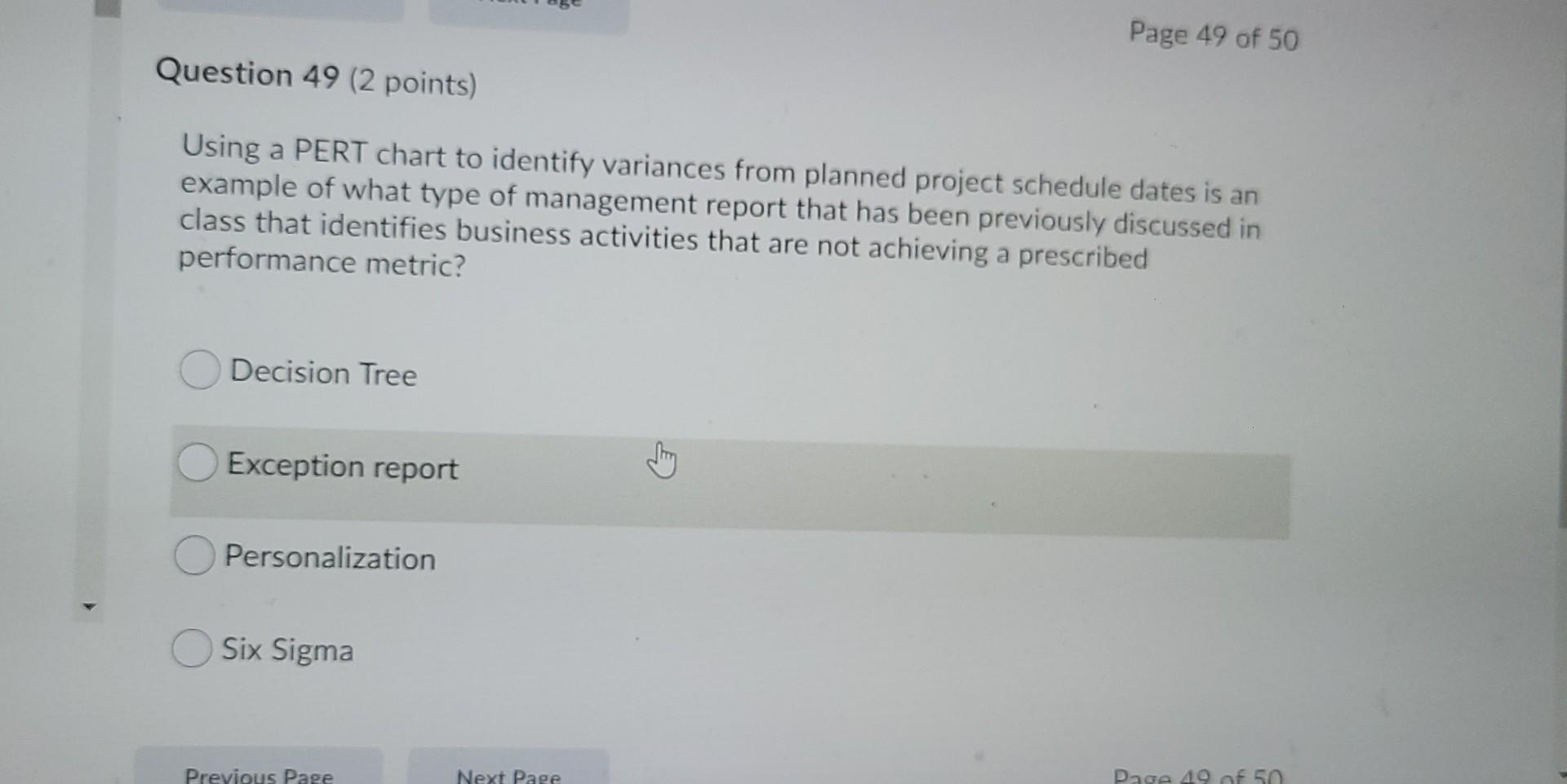 Solved Using a PERT chart to identify variances from planned | Chegg.com