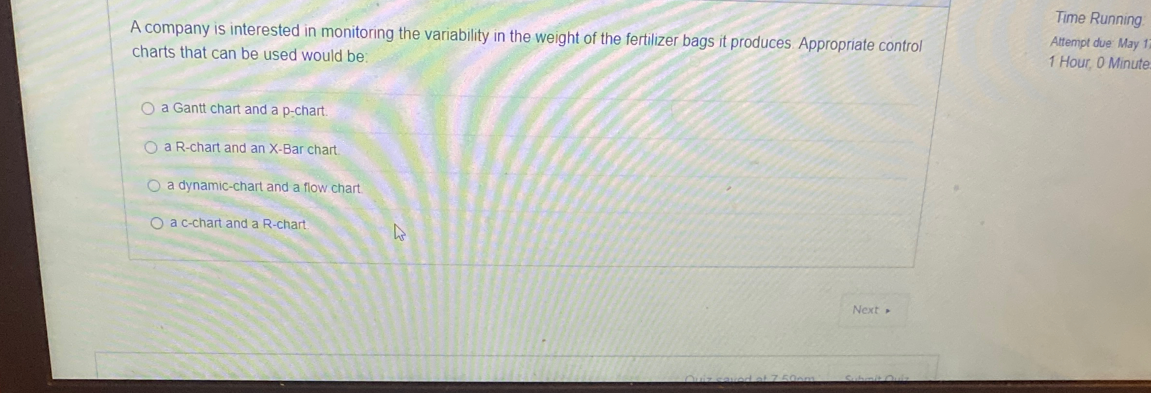Solved A company is interested in monitoring the variability | Chegg.com