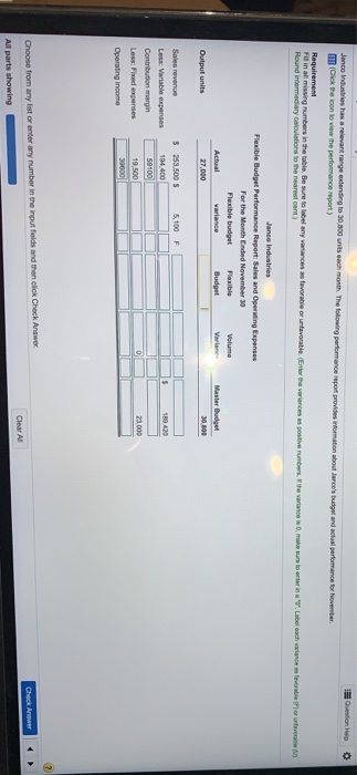 Solved Ouestion Help Janco Industries has a relevant range | Chegg.com