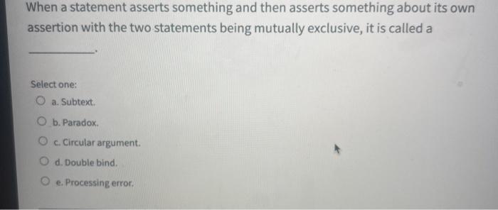 Solved When a statement asserts something and then asserts | Chegg.com