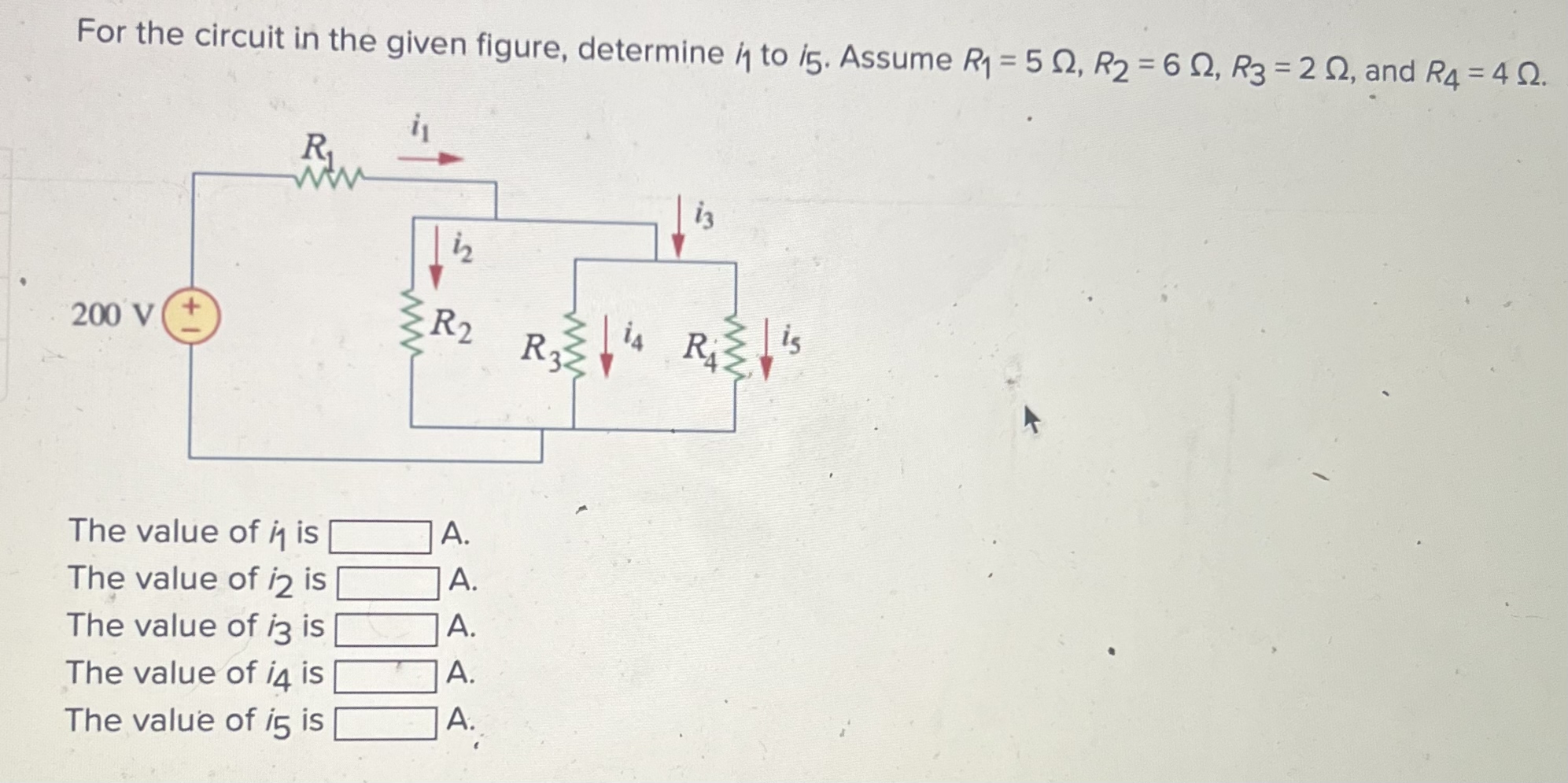 Solved For the circuit in the given figure, determine ?? ﻿to | Chegg.com