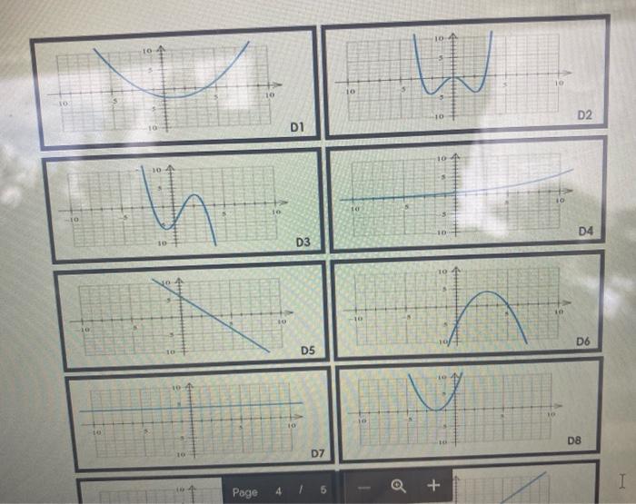 Solved The second puzzle has a set of 12 functions graphs, | Chegg.com