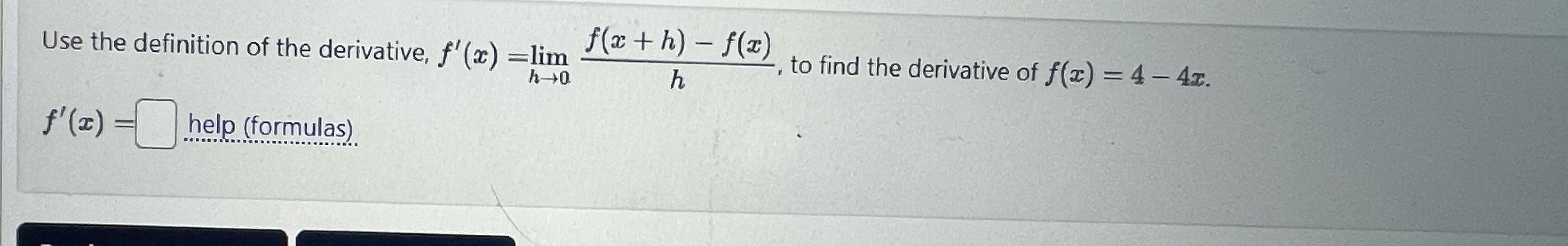 Solved Use the definition of the derivative, | Chegg.com