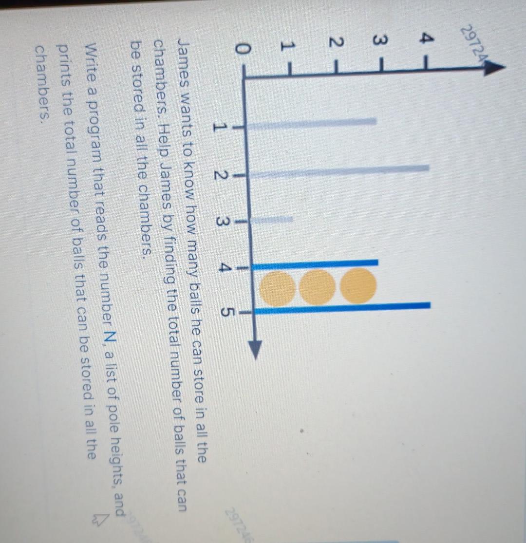 Solved Easy Problem - 2 James has arranged N number of poles | Chegg.com