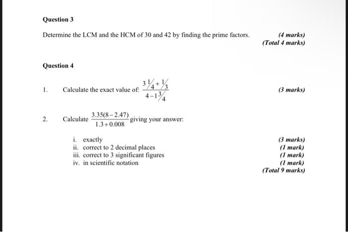 [Solved]: Determine the LCM and the HCM of 30 and 42 by fin