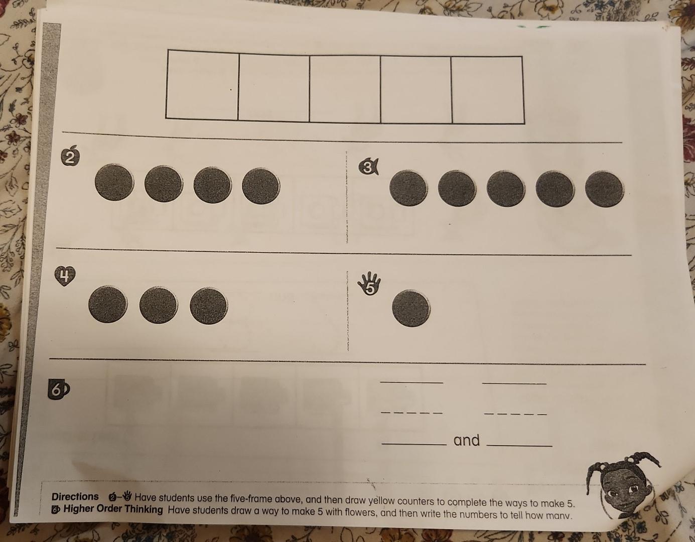 Solved HAVE STUDENTS USE THE FIVE-FRAME ABOVE, AND THEN DRAW | Chegg.com